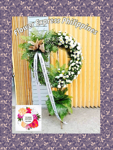 Beautiful Garden of Peace Wreath - Flower Express Philippines