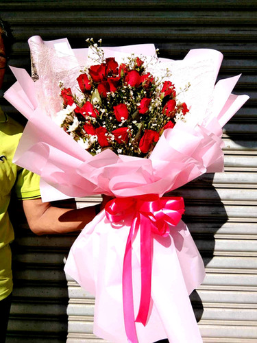 Order FAO 825: 24 Red Roses Bouquet | Flower Delivery Bacolod City ...
