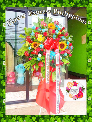 Flower Express Philippines: My Congratulations Standee Inaugural Flowers