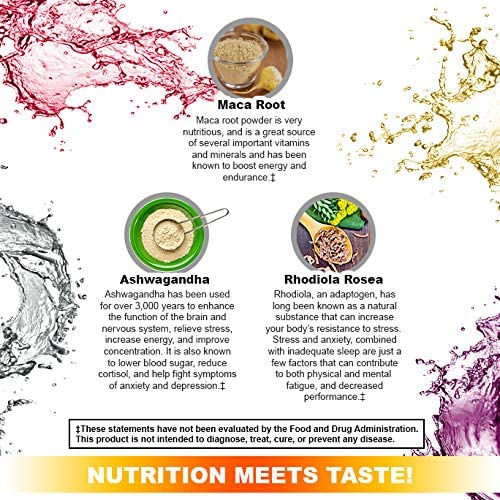 Built Boost 30 Pack Natural Energy Drink Mix |10,000% Daily Vitamin B12 ...