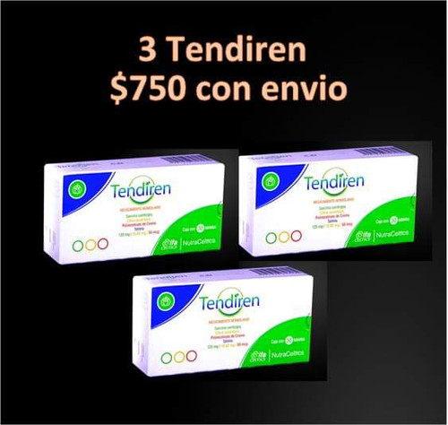 Tendiren 3 cajas de 30 tabletas | Nutri Body