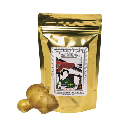 Ginger Matcha Green Tea Latte 1LB Bag | threetreetea