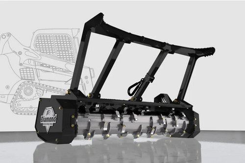 Diamond Mowers Drum Mulcher OD Pro-X Skid Steer Attachment - Unmatched ...