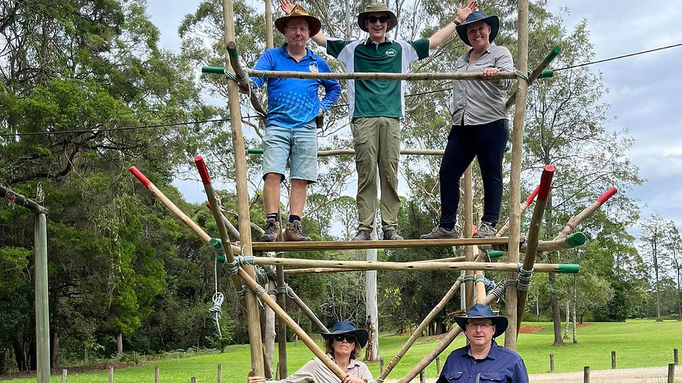 Adventurous activity training for Queensland contingent adult attendees