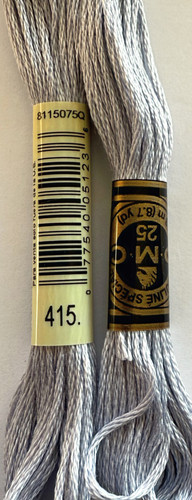 DMC Floss Color 415 Pearl Gray | Bloomfield Craft