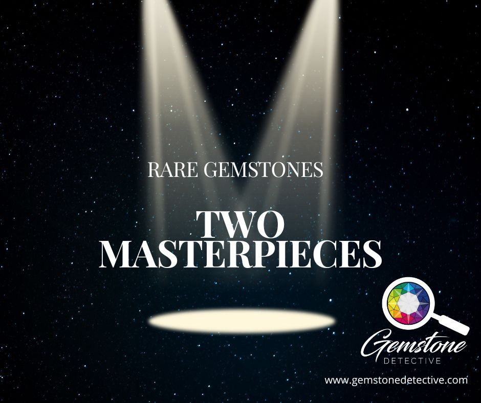 Rare Gemstones: Exquisite Queen Elizabeth Sapphire Statue & Black ...