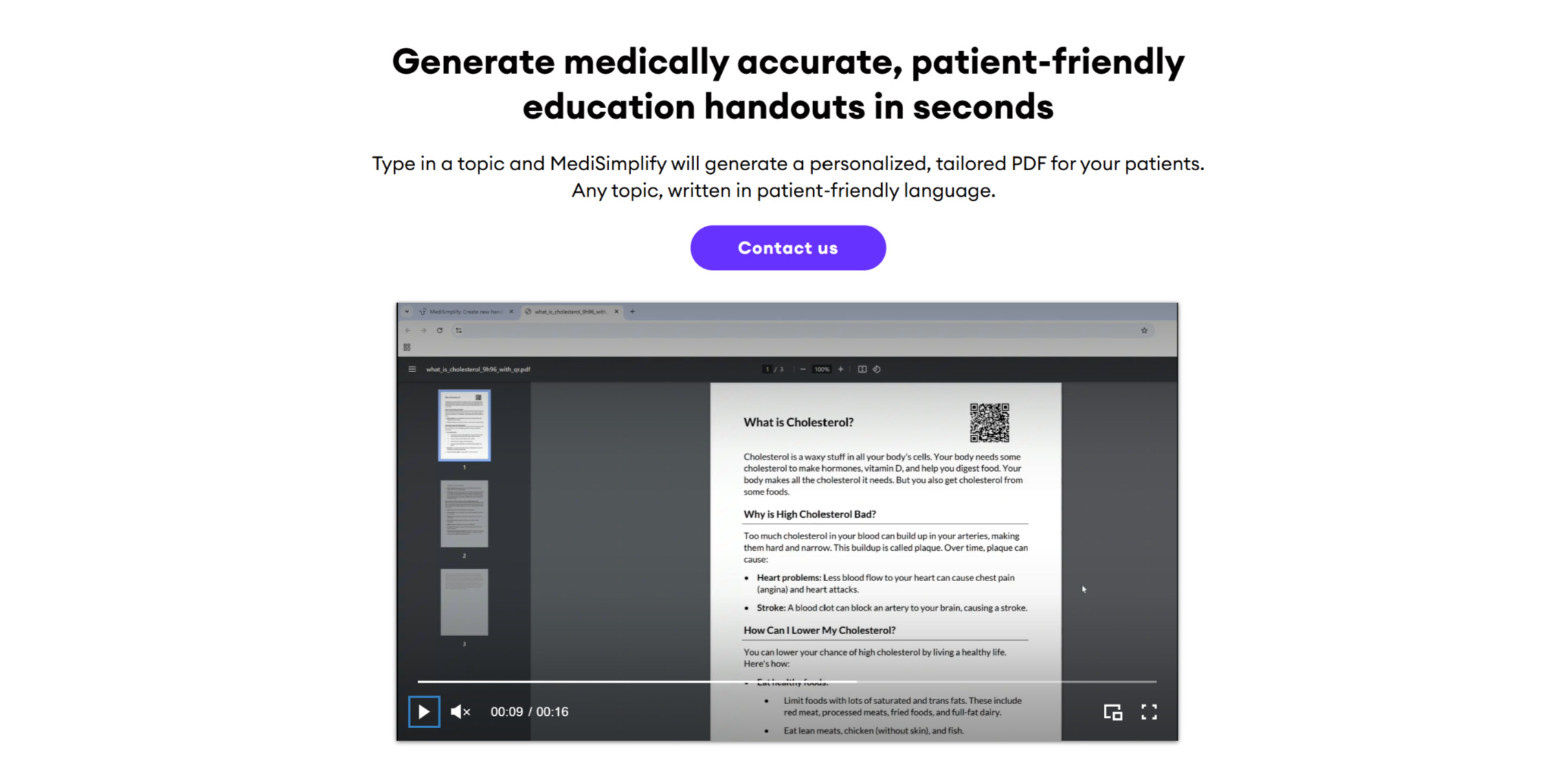 Generate Patient Handouts in Seconds | MediSimplify