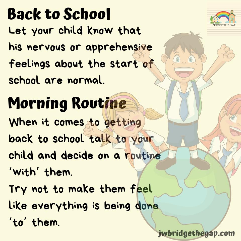 Back to School - Supporting Children Through Transitions