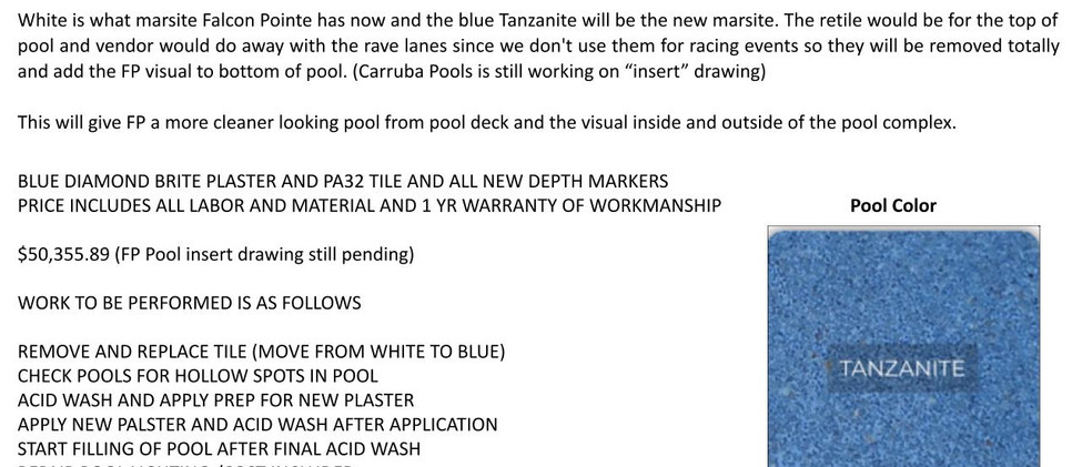 Current Projects | Falcon Pointe HomeOwners Association Inc.