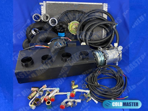 A/C Kit Universal Underdash Evaporator 12V 450A-0FCUP W/Upward Hose ...