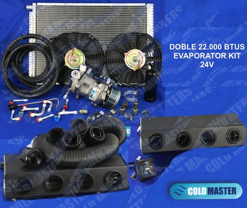 Universal Underdash Air Condition Kit 2 Evaporators 450 0 24V Humvees ...
