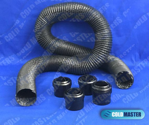 A/C Flex Hose 4 Black Louvers of 2.5 inches inside diameter | Coldmaster