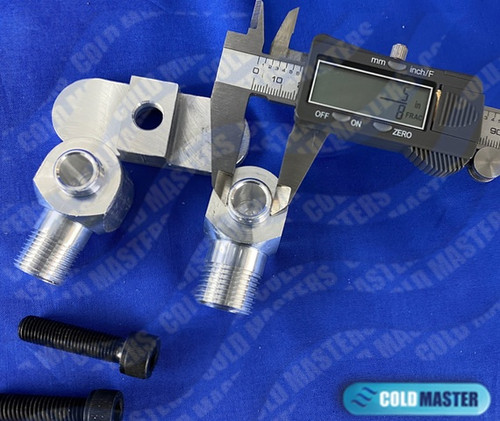 Aluminum Manifold Assembly Swivel Suction and Discharge Male O-Ring 3/4 ...