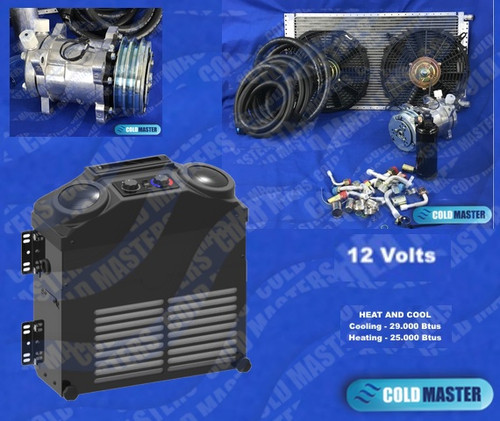 A/C Universal Kit 201ES Cabin Heat and Cool 12V A/C 29.000Btus / H 25. ...