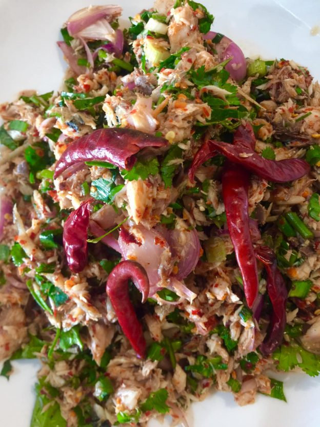 Sarin’s Thai: larb pla duk ( Catfish salad)