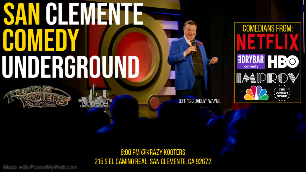 San Clemente Comedy Underground Presents Jeff Wayne | Comedy Underground