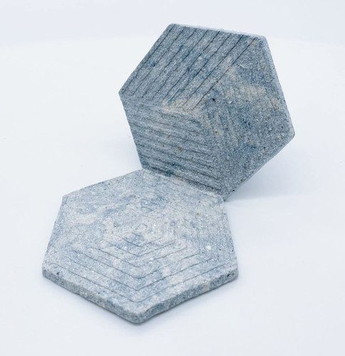 Eggshell Coaster - Geometric Hex | Eco Rangers Web