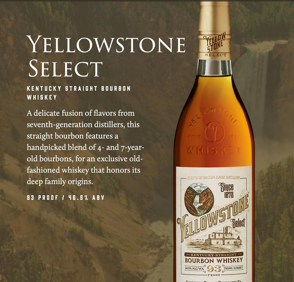 Yellowstone Select Bourbon Whiskey | Yellowstone Station