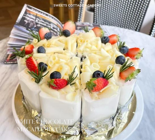 (Trial class 1,499฿) White Chocolate Macadamia Cake 22 June | sweetscottage
