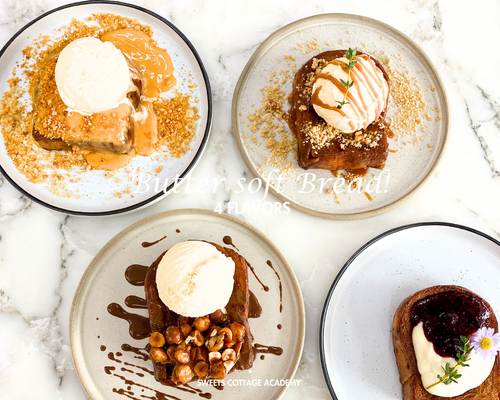 Butter soft bread 4 flavors | sweetscottage