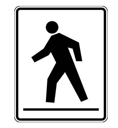 Pedestrian walking man left or right | YMS Uniko Inc