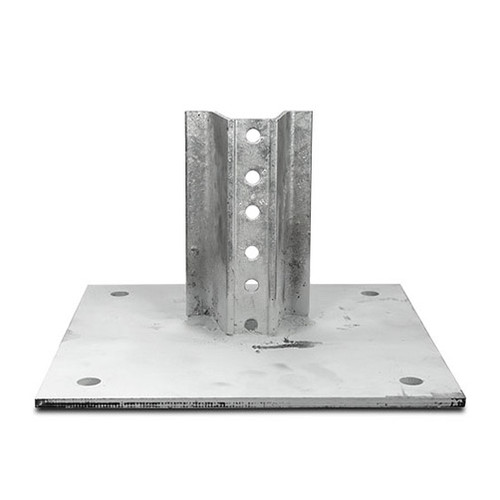 U-Channel Post Base Plate | YMS Uniko Inc