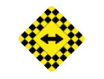 Intersection Checkboard Sign | YMS Uniko Inc