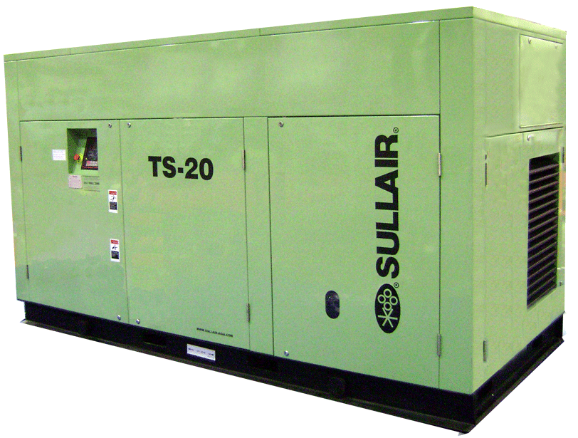 ปั๊มลมสกรู Sullair TS Series Two Stage Tandem Screw Air Compressors ...