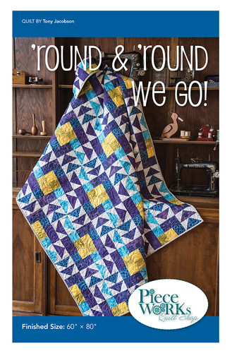 "Round & 'Round We Go!" Quilt Pattern pdf | PieceWorksQuiltShop