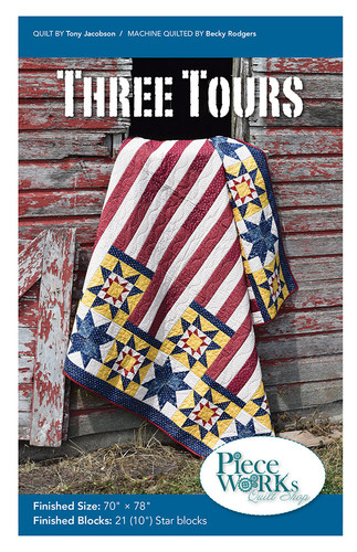 "Three Tours" Quilt Pattern pdf | PieceWorksQuiltShop
