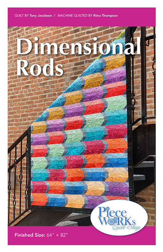 "Dimensional Rods" Quilt Pattern pdf | PieceWorksQuiltShop