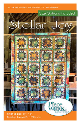 "Stellar Joy" Quilt Pattern pdf | PieceWorksQuiltShop