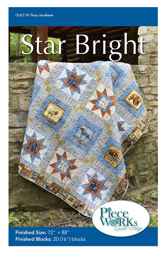 "Star Bright" Pattern pdf | PieceWorksQuiltShop