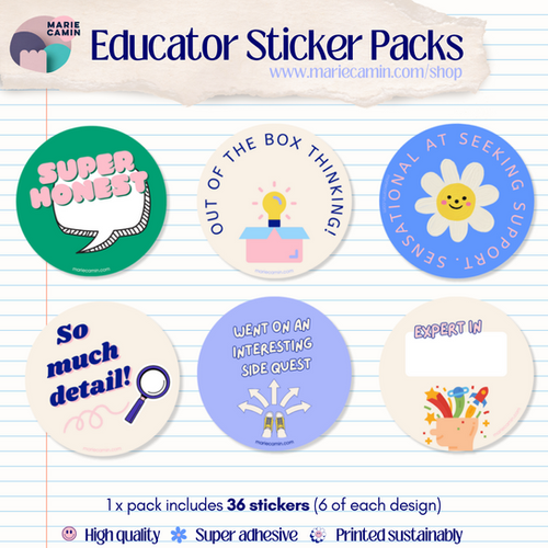 Educator Sticker Pack | Marie Camin