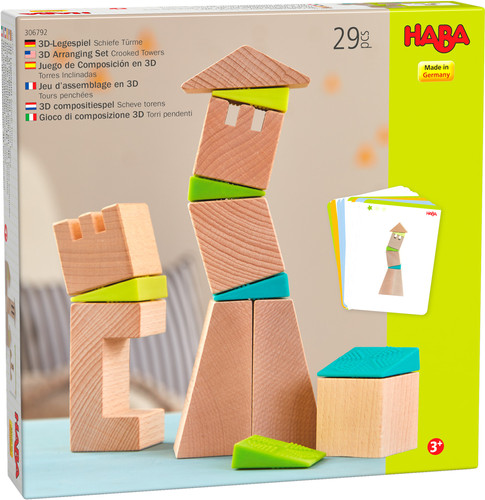 Haba 3D Arranging Set Crooked Tower Blocks | Duffys Toyworld
