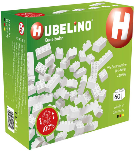 Hubelino White Building Blocks (60 pcs) | Duffys Toyworld