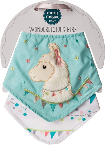Mary Meyer Lily Llama Wonderlicious Bib Set | Duffys Toyworld