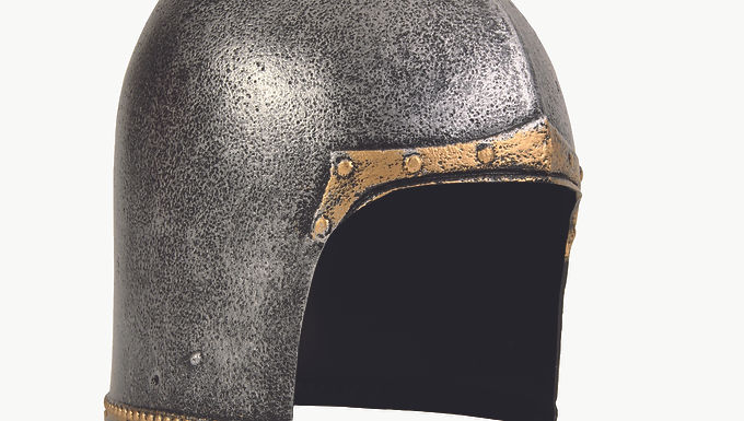 Vah Bascinet Helmet Without Visor, Plastic