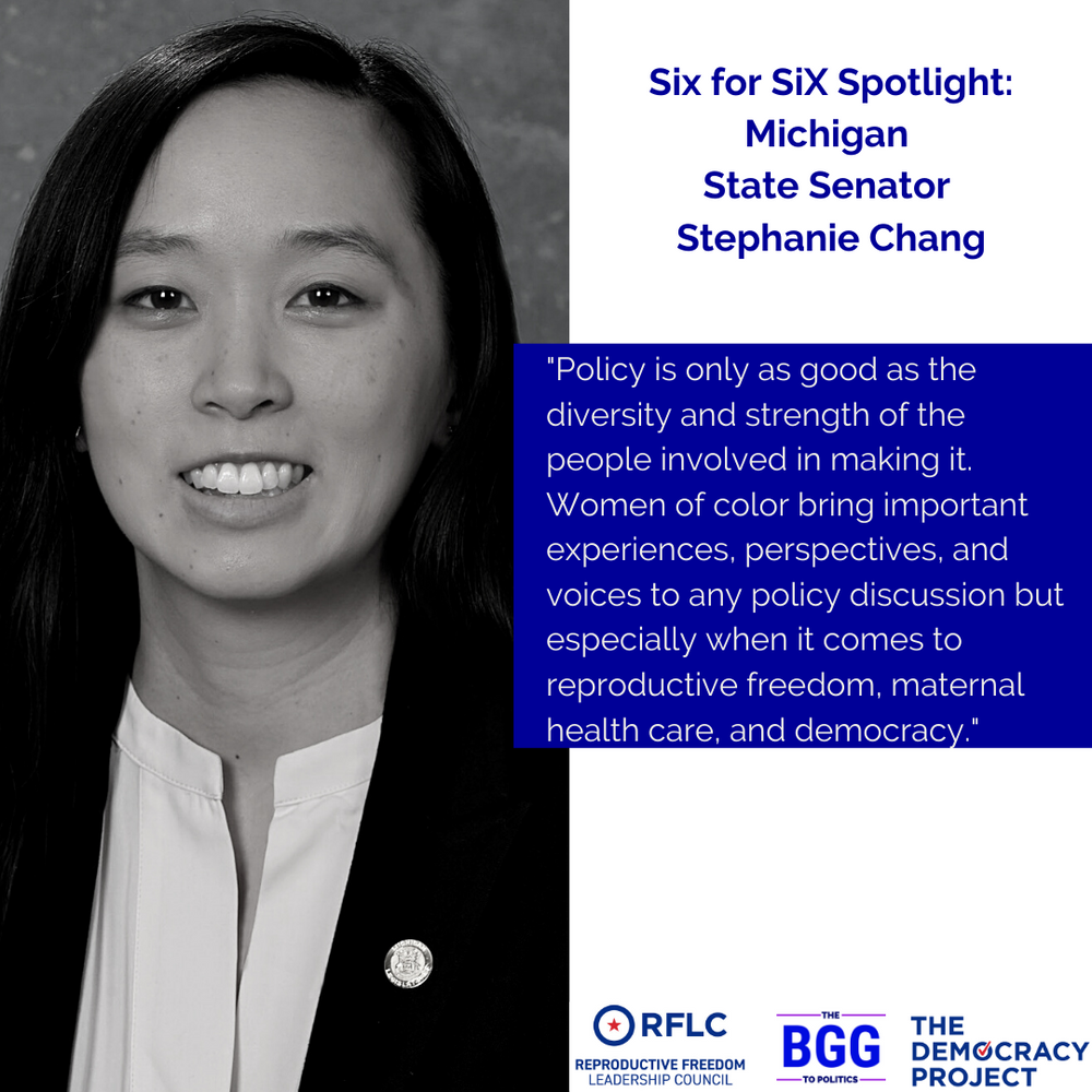 Six for SiX Spotlight: State Senator Stephanie Chang (MI)