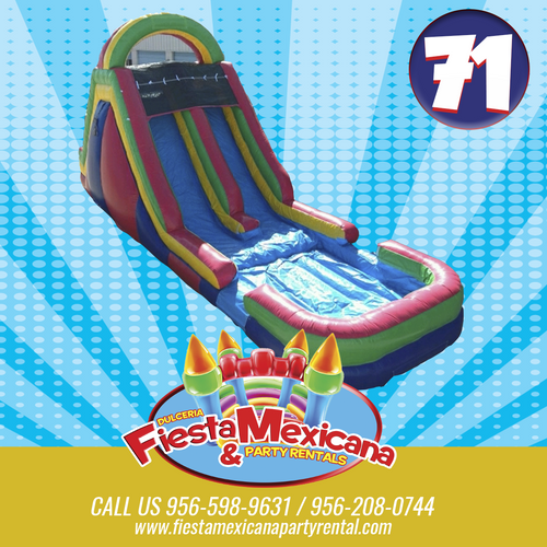 RED GREEN SLIDE 71. $295 | INFLATABLE RENTAL