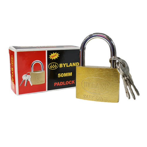 Candado Grande 50mm Byland Safe Lock + 3 Llaves | REGALOSEM