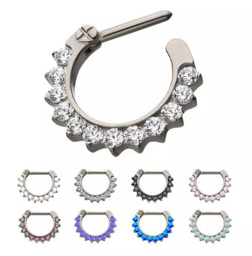 High Polish Implant Grade Titanium Septum Clickers | bodypiercingbyquiqui