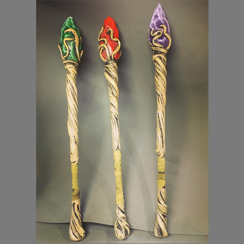 42" Crystal stones mage rods | website