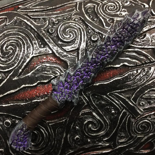 Cracked stone magic dagger 18"purple | website