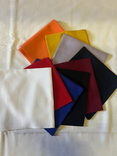 Material Serviette - Assorted Colours | Berman Hire
