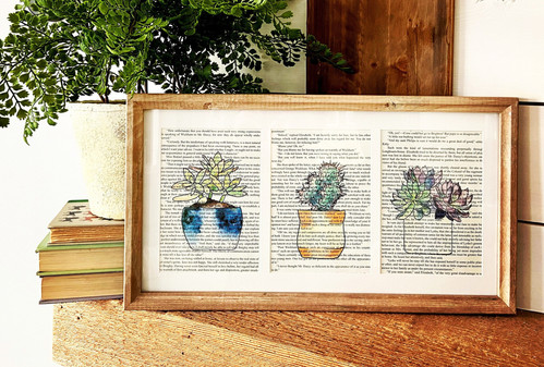 Framed Book Page Prints | Pretty Pages