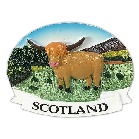 Scotland Highland Coo Magnet | Celtic Thunder