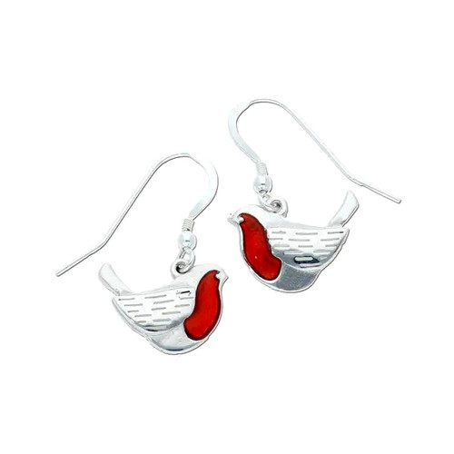 Silver Robin Earrings | Celtic Thunder
