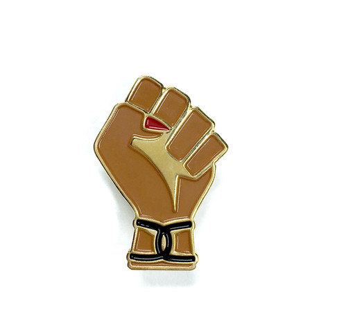 CHINGONA POWER Fist Pin | exvotodesign