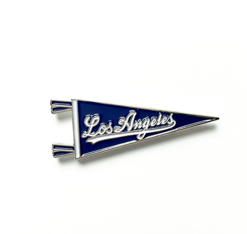 LOS ANGELES Pennant Enamel Pin | exvotodesign